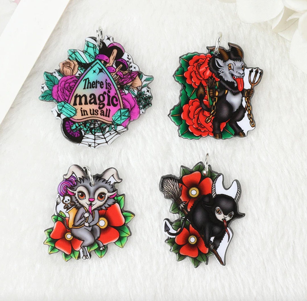 Tasmanian Devil Acrylic Charms | There is Magic in Us All Mushroom ...