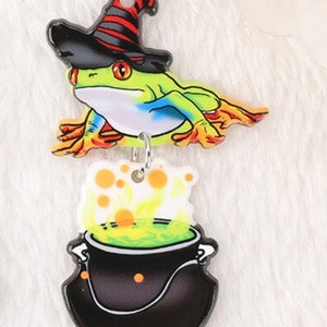 Magic Frog Acrylic Charms | Poison Jar | Witch Cauldron | Hocus Pocus ...