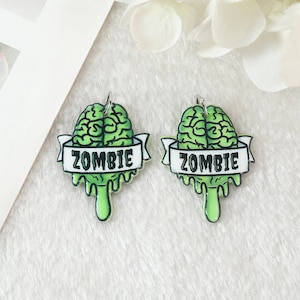 Halloween Charm | Zombie Charm | Zombie Brain | Zombie Heart | Zombie ...