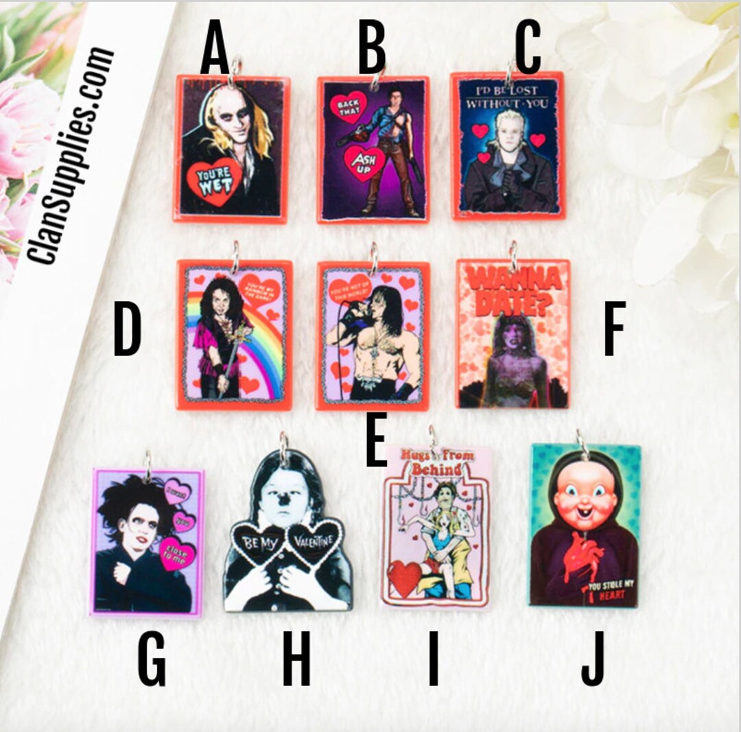 Halloween Acrylic Charms | Horror Movies | Music | DIY Jewelry | Ref ...