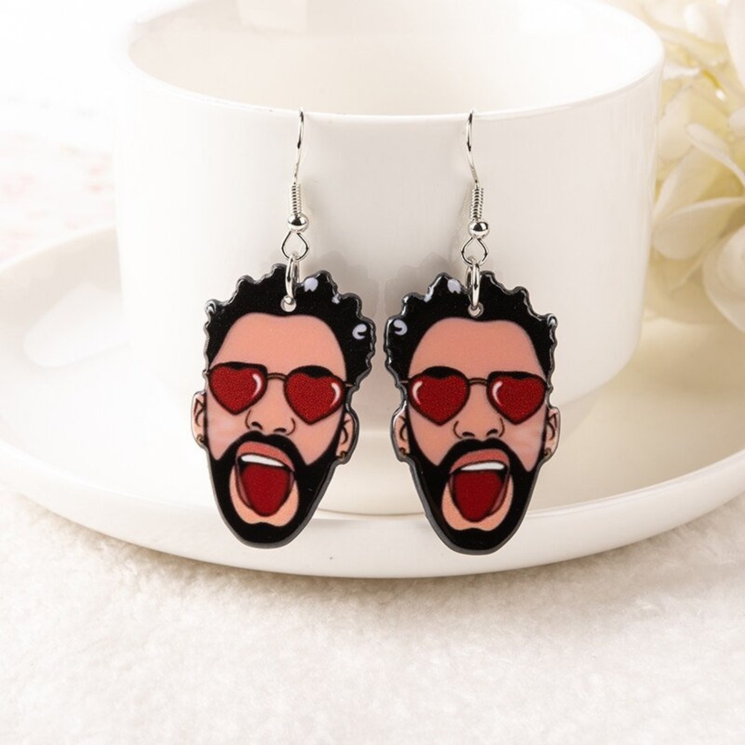 Bad Bunny Earrings | Reggaeton Jewelry | Conejo Malo | Benito - Etsy