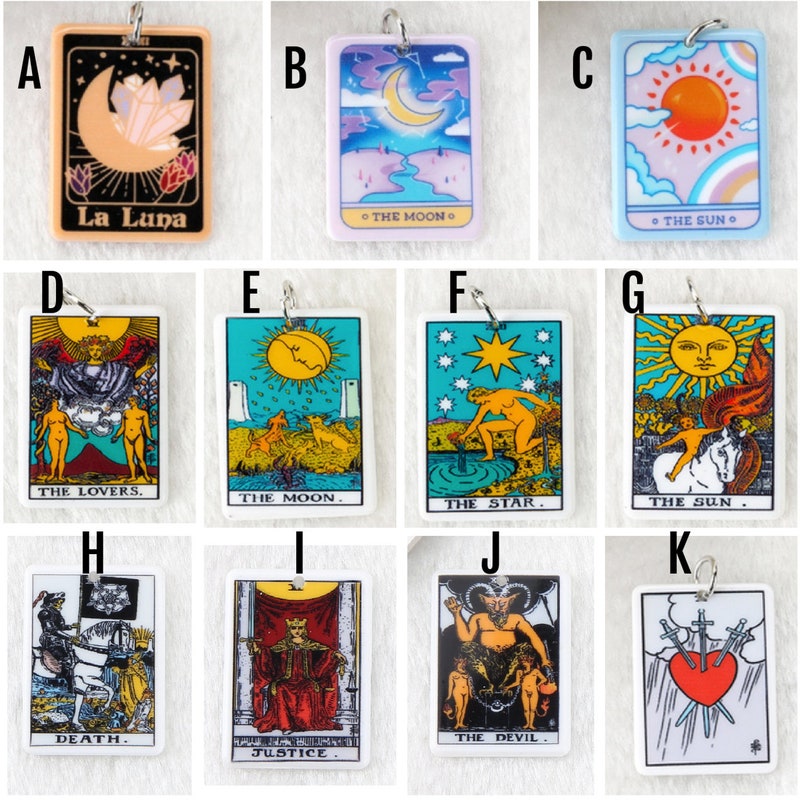Acrylic Tarot Jewelry - Etsy