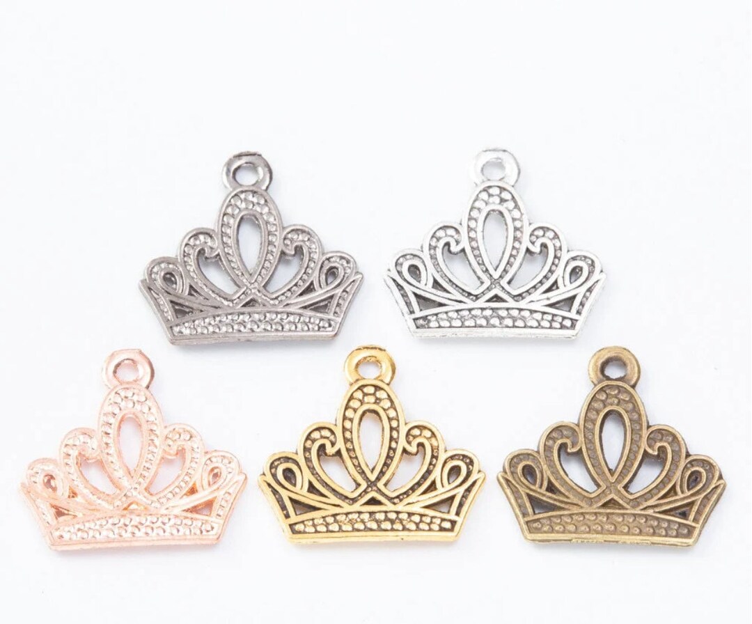 Crown Charm | Princess | Queen | Metal Pendants for DIY Supplies ...