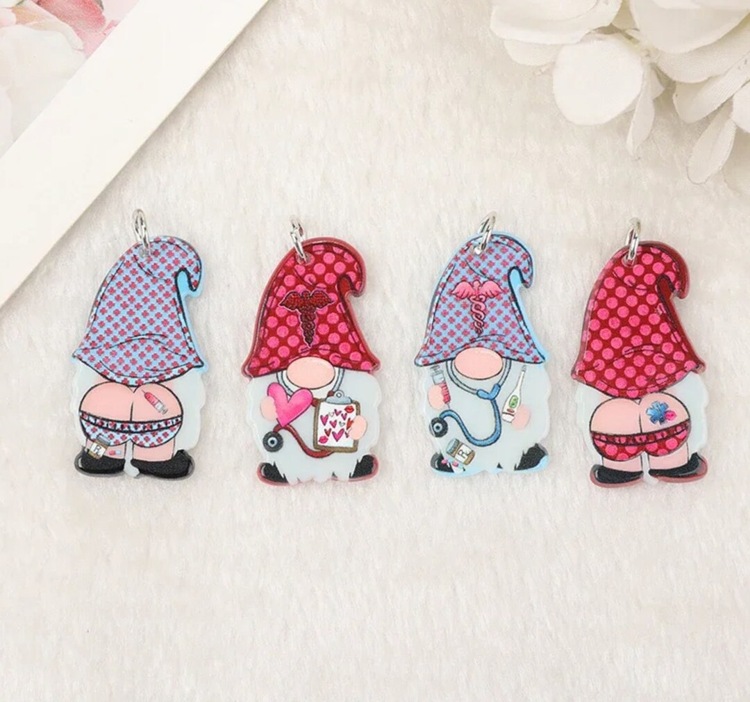 Nurse Day Acrylic Charm | Injection | Syringe | Band-aid | Stethoscope ...