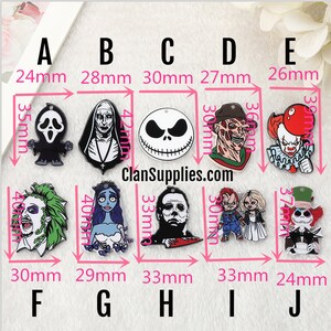 Horror Movie Charms | Horror Movie Icons Charms | Halloween Charm ...