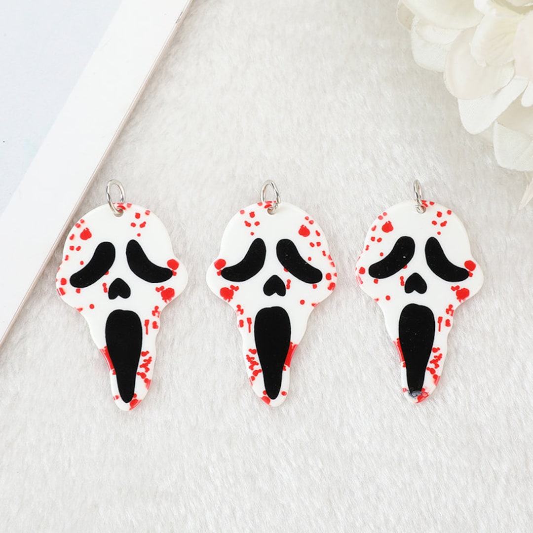 Halloween Charm Bloody Skull Charms Ghost Acrylic Horror Charms Horror Pendants Ref: P30 - Etsy
