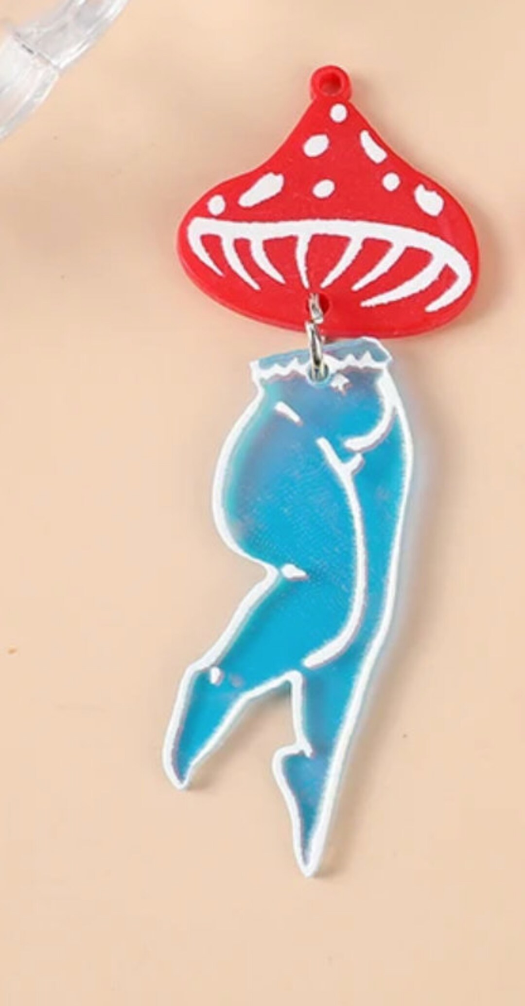 Pin up Mushroom Acrylic Charms | Pinup Sexy Legs Pendant for Earrings ...
