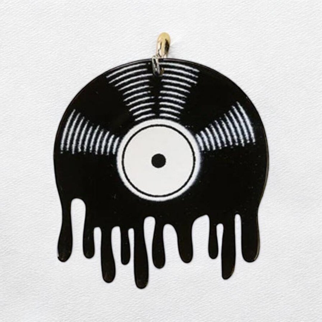 Vinyl Record Player Acrylic Charm or Earrings | Music Disc | LP Long ...
