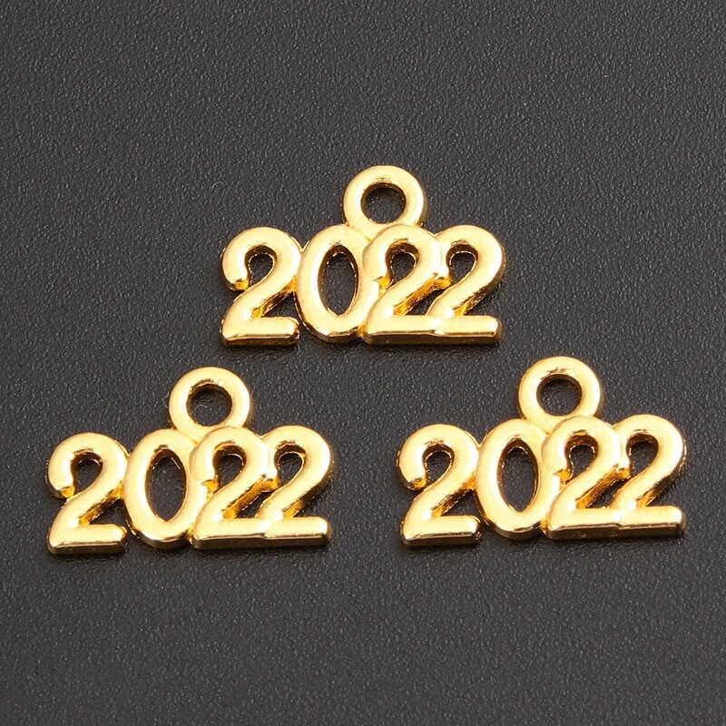2022 Year Number 2023 - 2021 Charms, 2022 Number Pendants, 2022 Charms ...