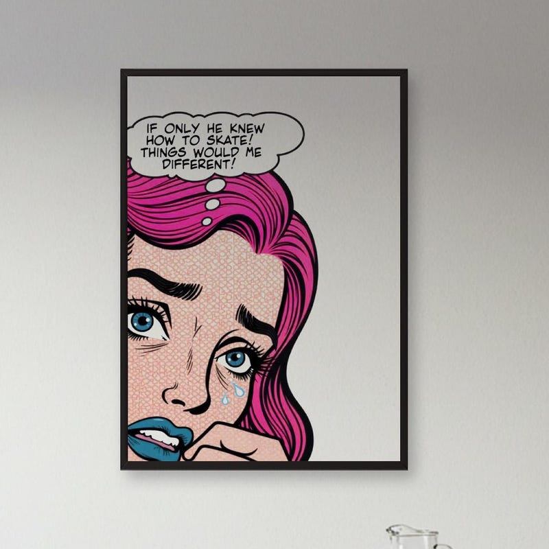 Crying Comic Girl - Etsy