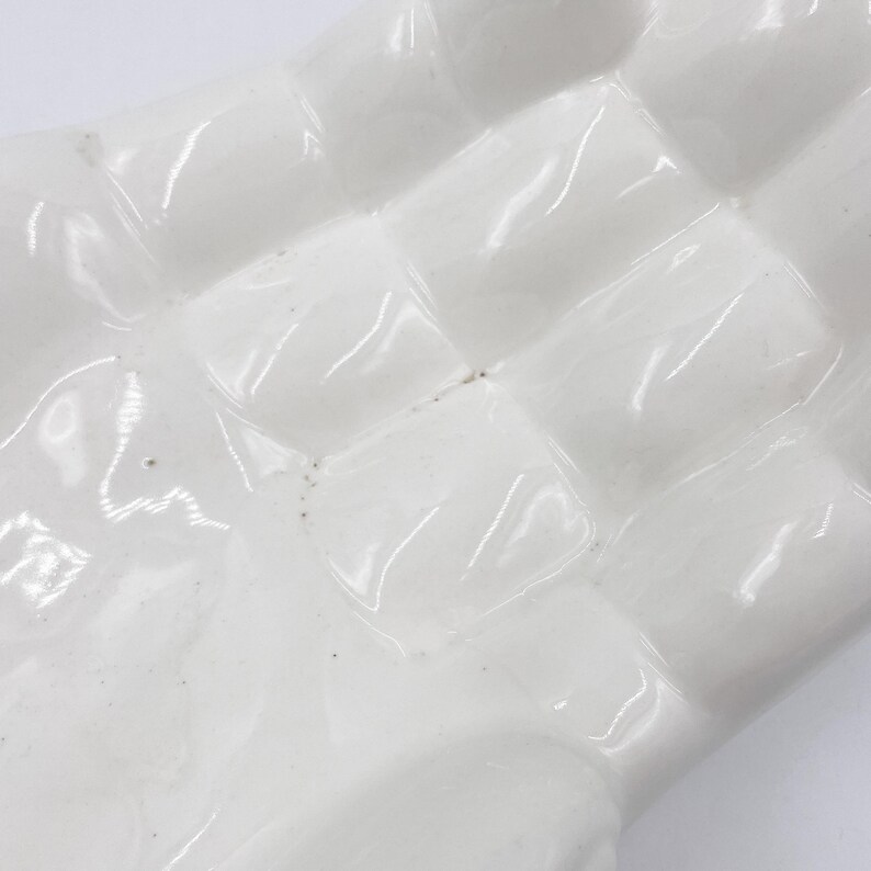 70s White Ceramic Hand Emptier, 70s - Etsy