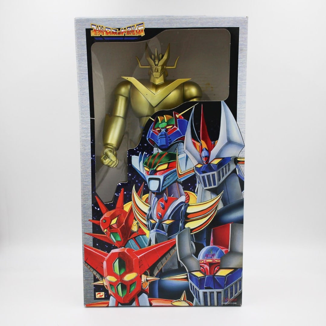 Large Gold Figurine Mazinger Z 1997 the Fierce Legend of Super Robots ...