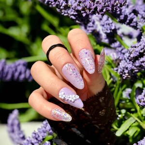 Lilac Trio / Lilac Tryst Flake Dip / Lilac Lace Flakes in Powder ...