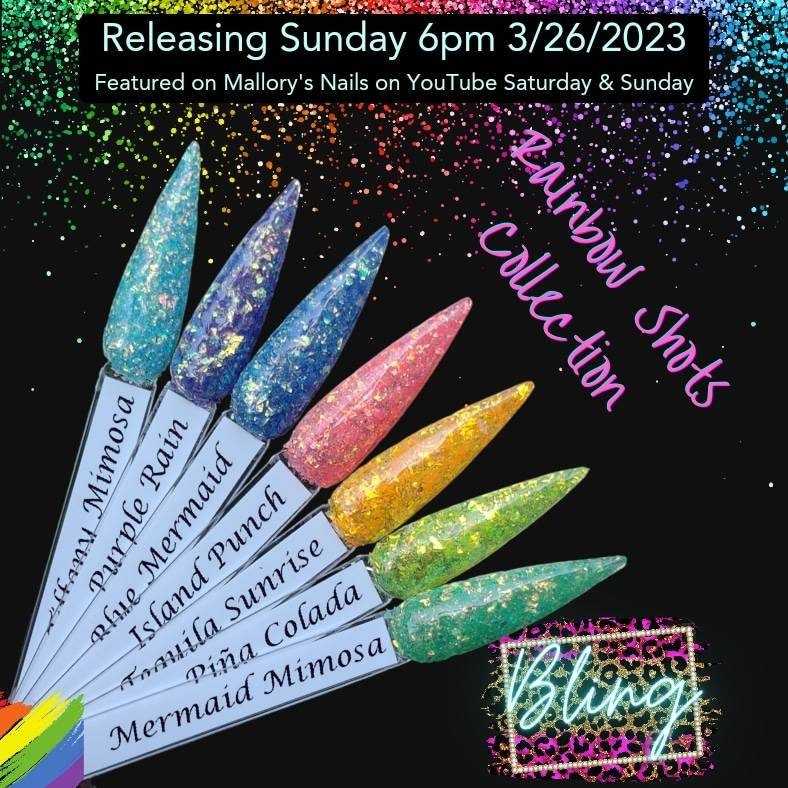 Rainbow Shots: Mermaid & Tiffany Mimosa Pina Colada Tequila - Etsy