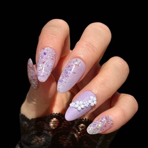 Lilac Trio / Lilac Tryst Flake Dip / Lilac Lace Flakes in Powder ...