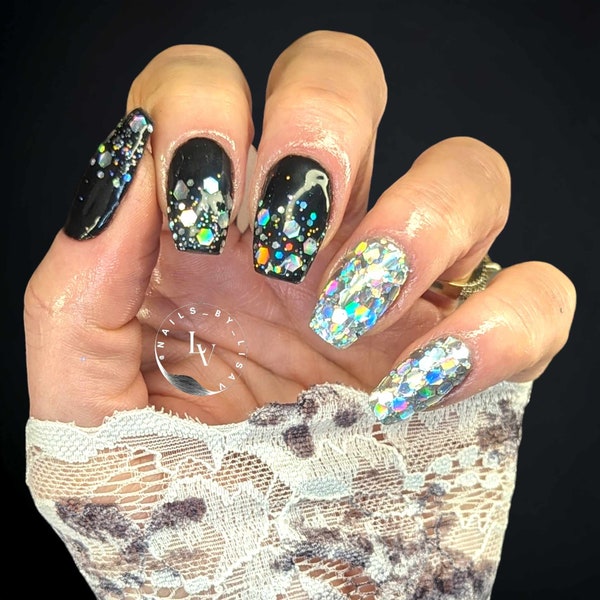 Disco Ball Nails - Etsy
