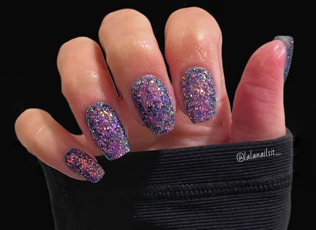 Magic Embers - Holographic Purple + Sparkly Color Shifts Glitter Dip ...
