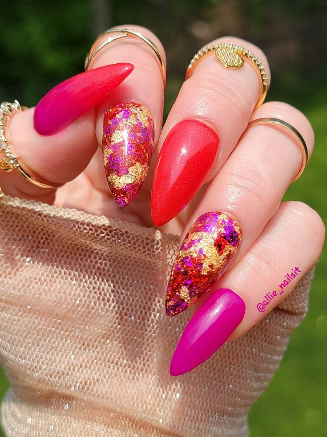 Treasure Chest Trio - Metallic Foil Flakes With Holographic Glitter Dip ...