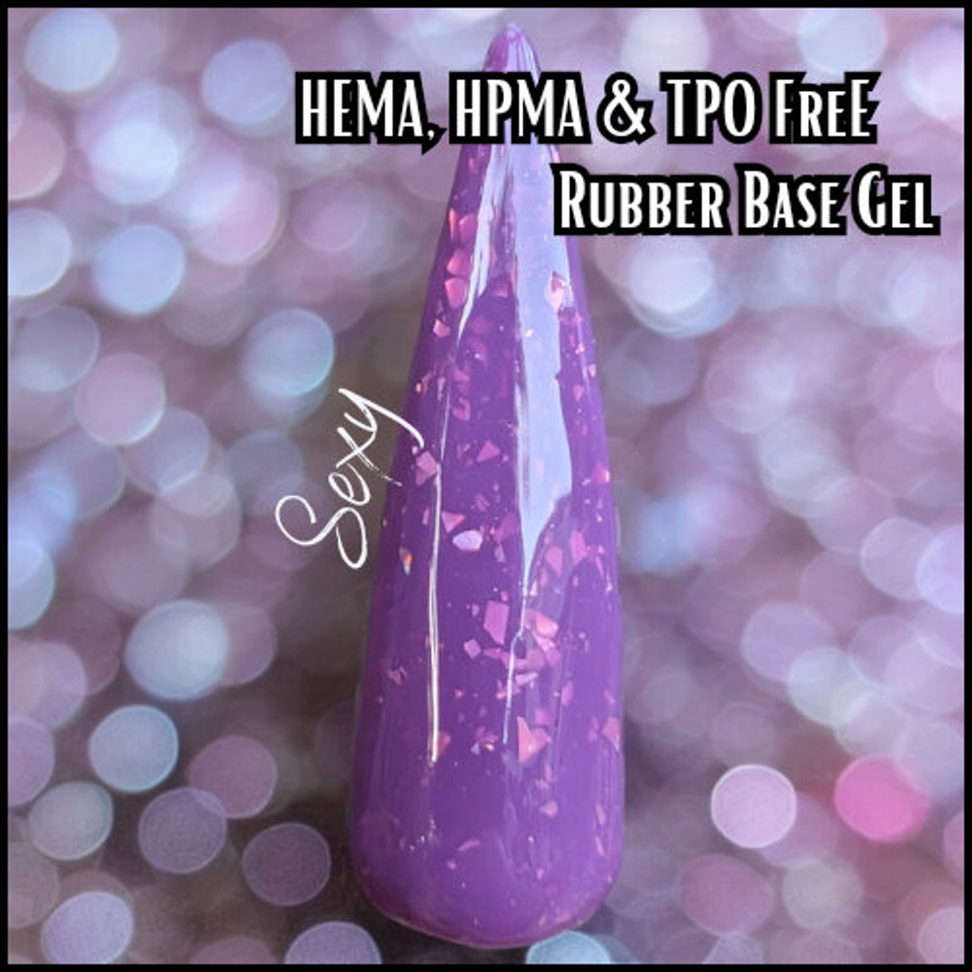 Sexy Rubber Base Gels With Flakes Gorgeous Purple Gel With Copper Pink ...