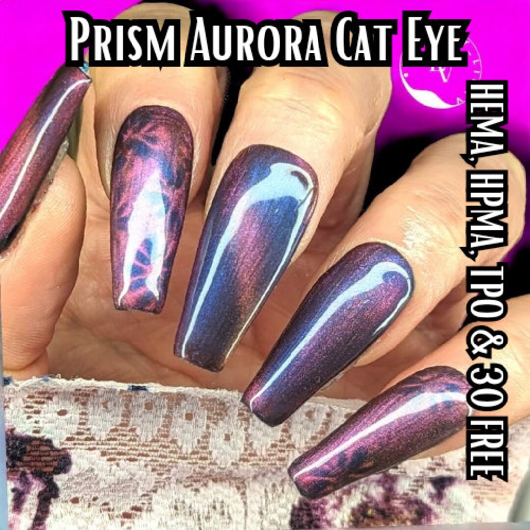 Prism Cat Eye Aurora Pearl Gel Polish | HEMA, HPMA, TPO Free - Etsy
