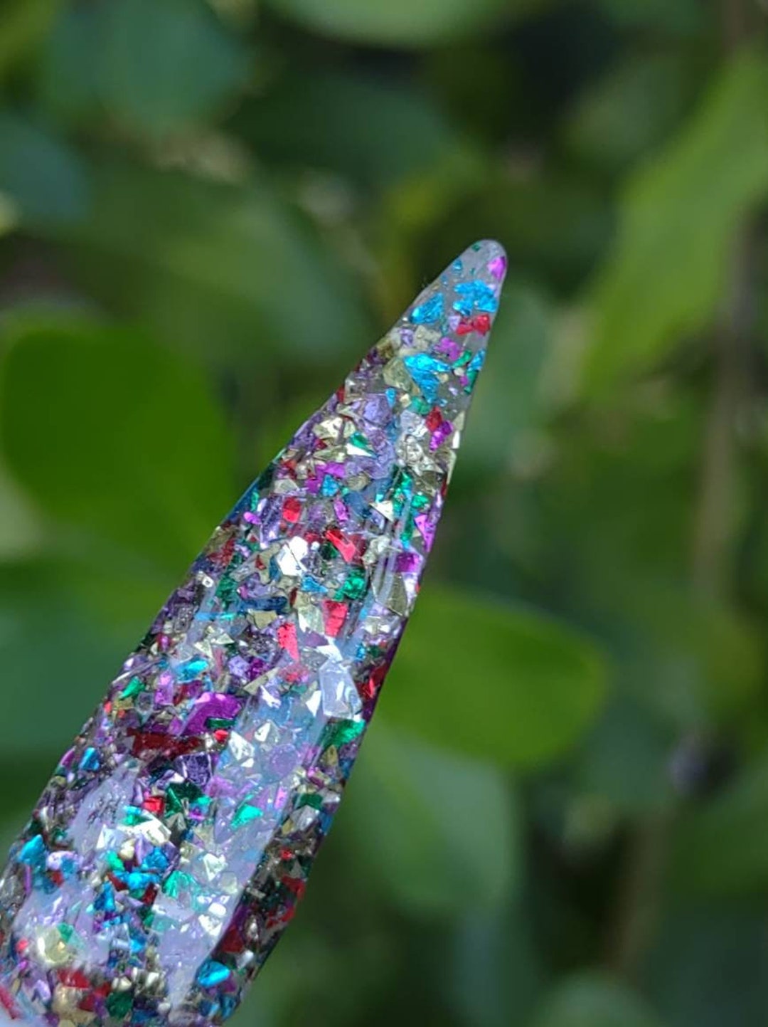 Kaleidoscope / Colorful Shards Dip / Glitter & Flakes / - Etsy