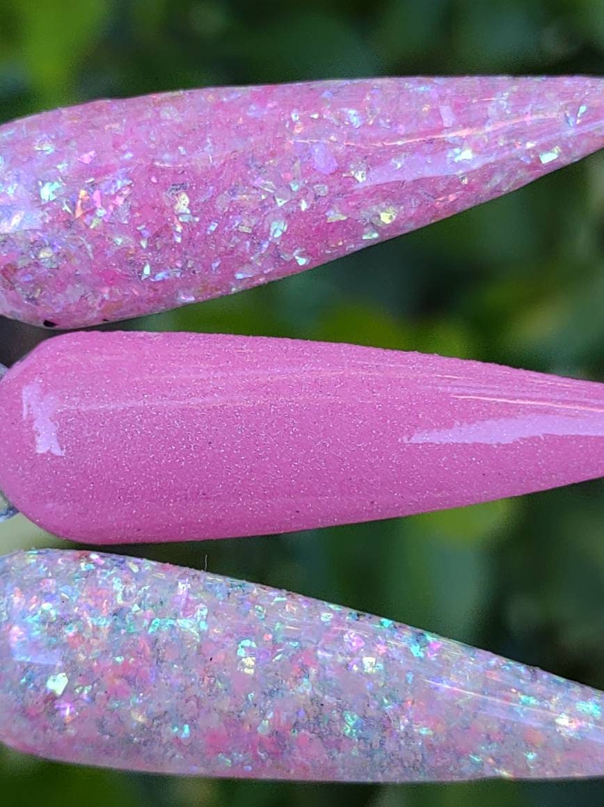 Tickle Me Pink Collection Dips / Flakes / Foils / Valentine / Acrylic ...