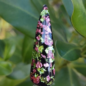 Black Lotus Foil Dip / Pink & Green Foils in a Raven Black Solid Base ...