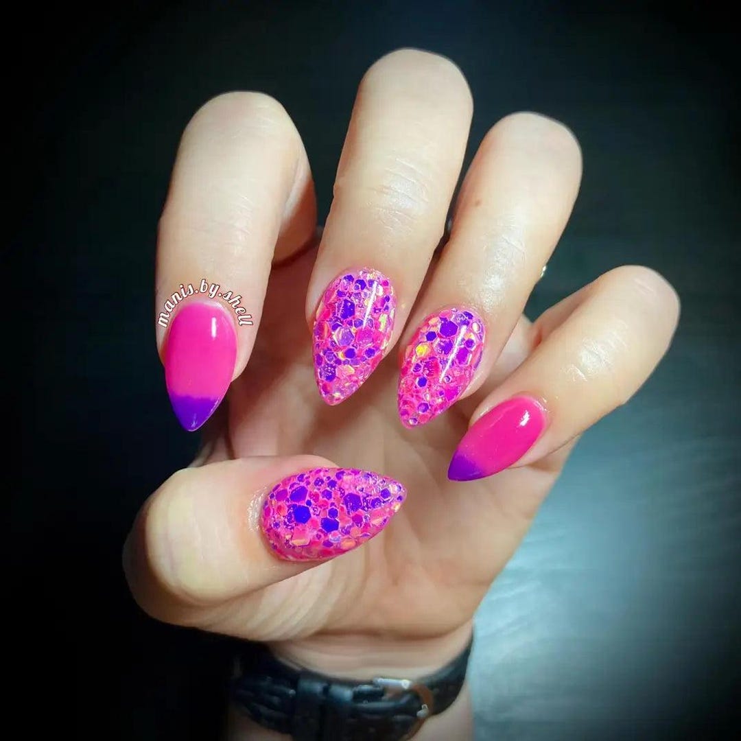 Lava Lamp & Gypsy Duo | Lava Lamp Chunky Iridescent Color-shifting Glow ...