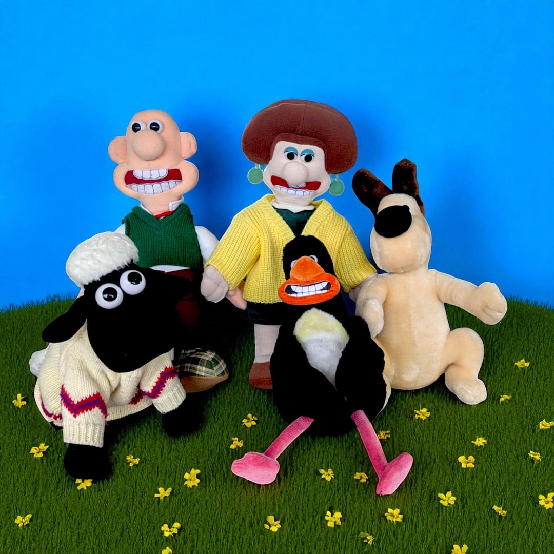 Vintage Wallace and Gromit Plush Toys: Aardman Collectibles - Etsy