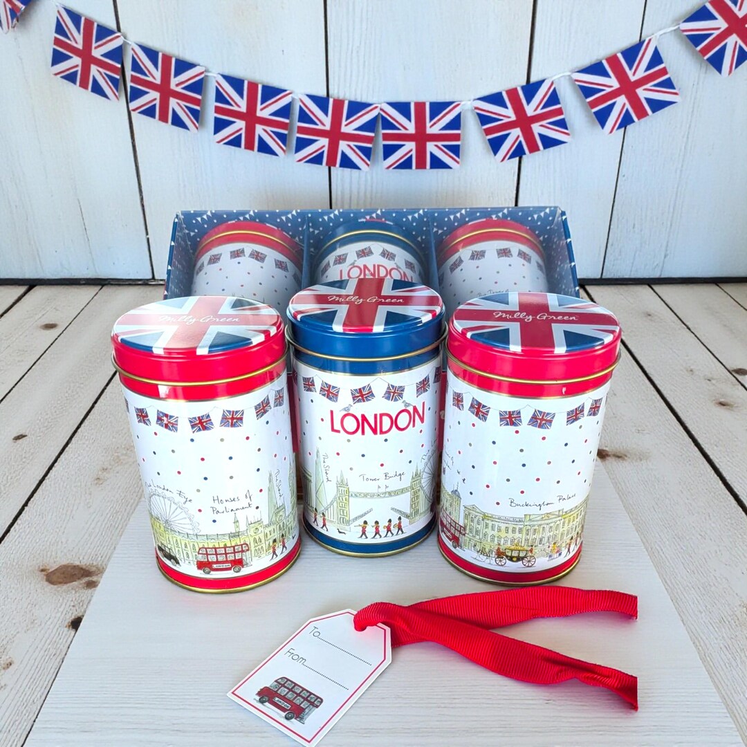 Union Jack Canisters: London Storage Tins - Shabby Chic - Etsy