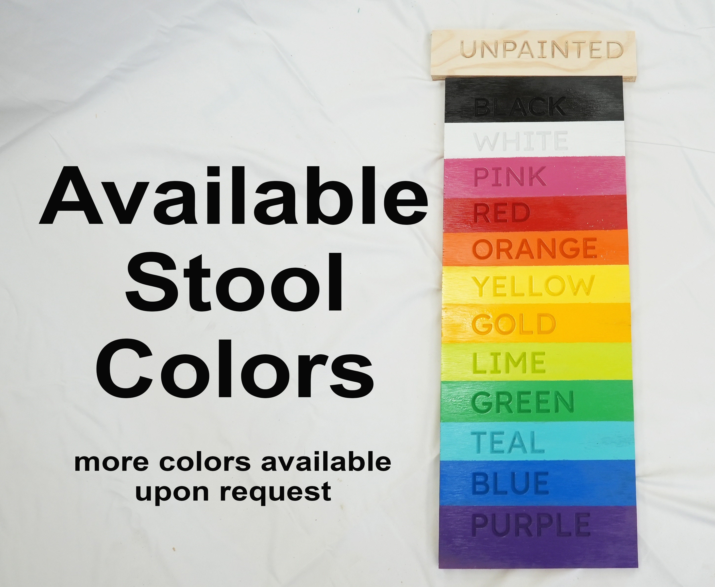 Personalized Kid Stool: Color, Name, Symbol - Etsy