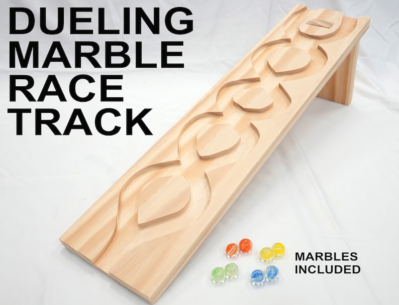 Dueling Marble Race Track - Marble Maze - Marble Run - Marble Crash ...