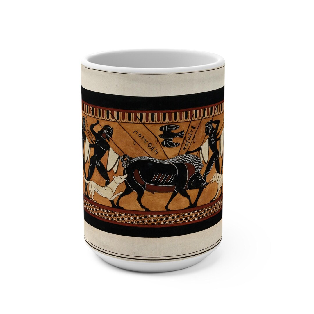 Ancient Greek Vase Art Mug 15oz - Etsy
