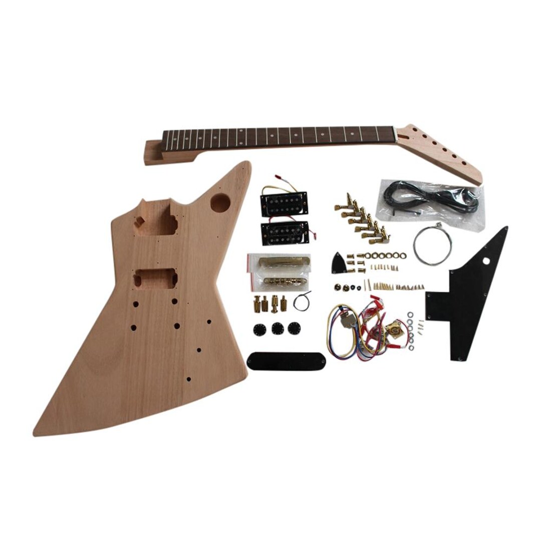 Coban Guitars Electric Guitar DIY Kit EXP1 Mahogany Body Gold Hardware ...