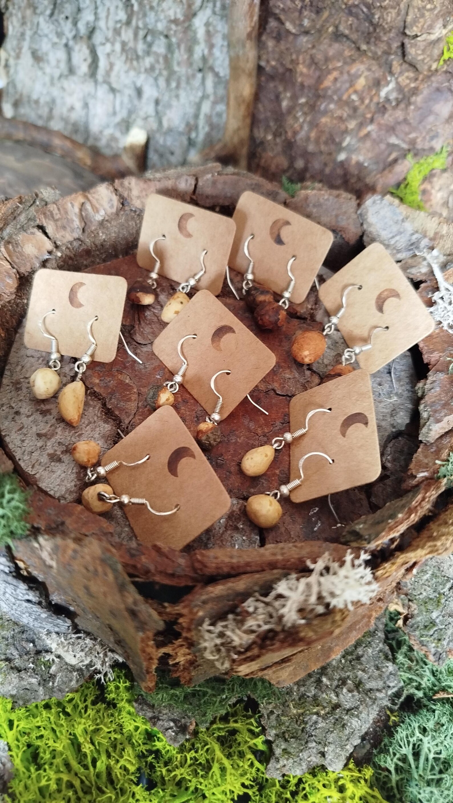 Tree Pearl Earrings [dragon Egg, Druid Egg, Witch Egg, Pagan, Seer ...