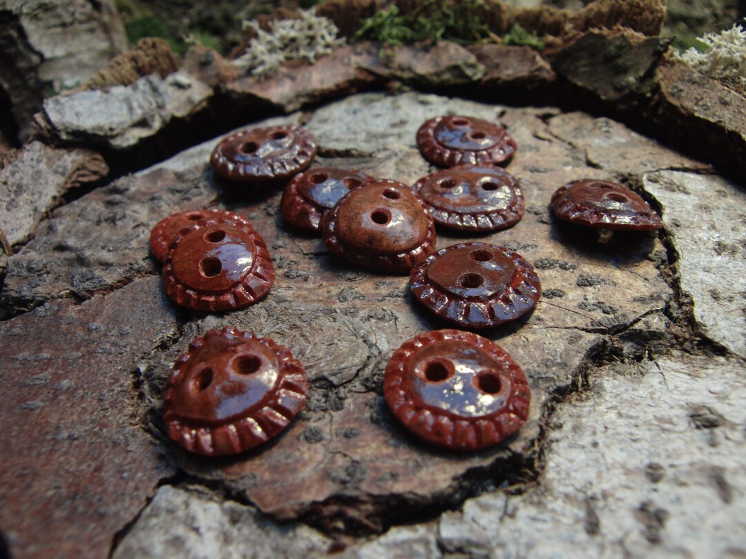 Hand-carved Avocado Pit Buttons – for Dolls, Books & Magical DIY ...