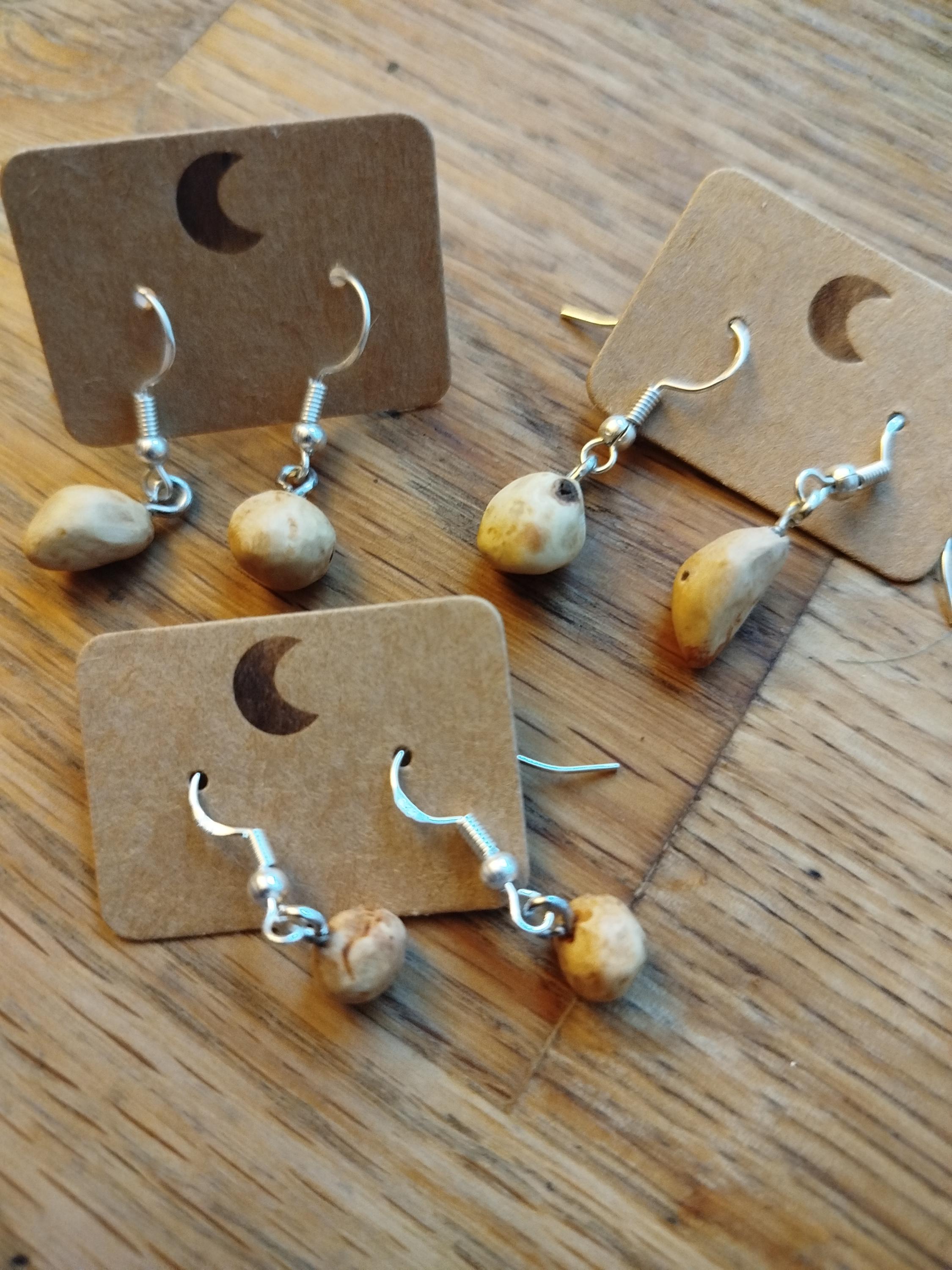 Tree Pearl Earrings [dragon Egg, Druid Egg, Witch Egg, Pagan, Seer ...