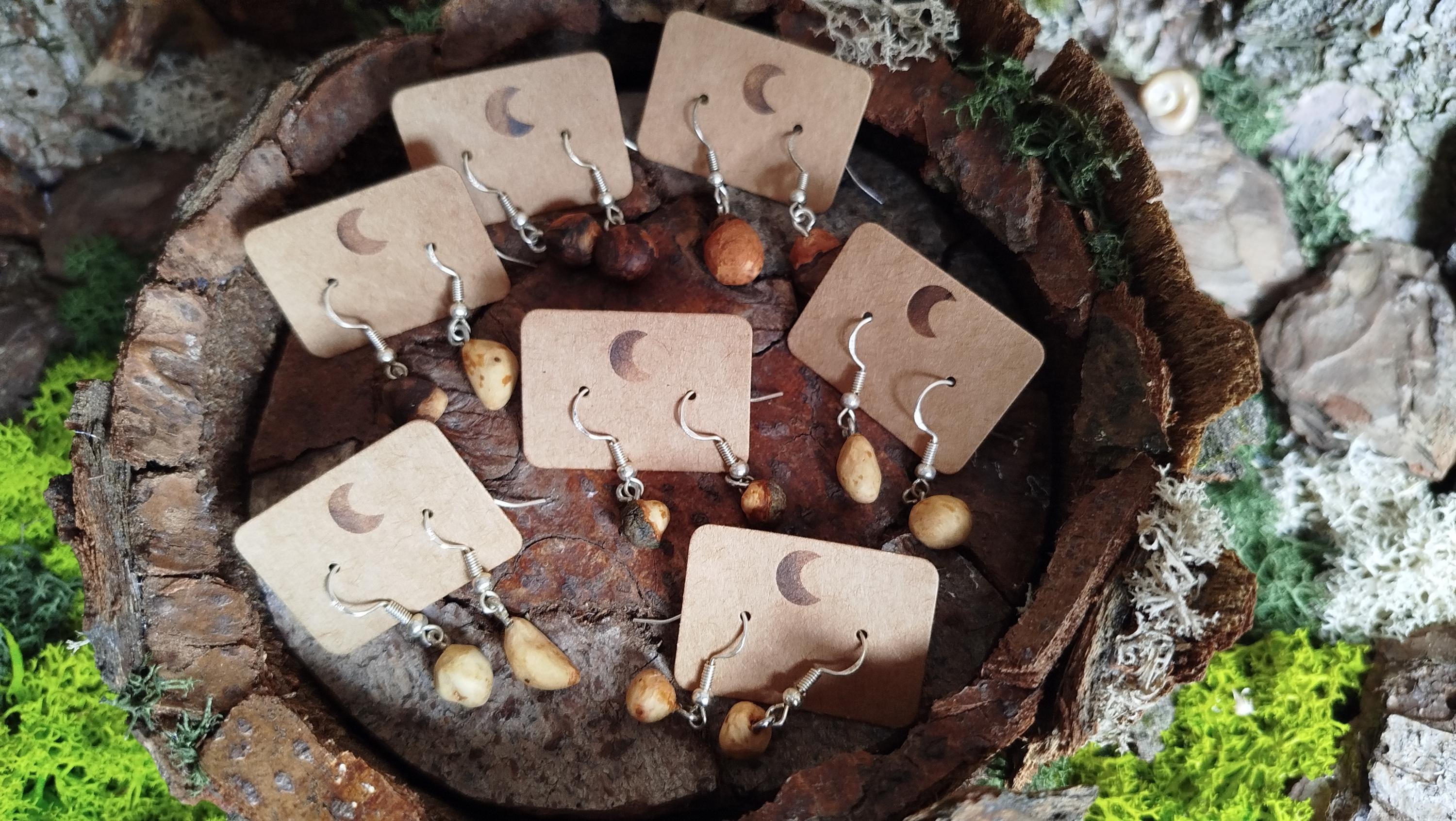 Tree Pearl Earrings [dragon Egg, Druid Egg, Witch Egg, Pagan, Seer ...