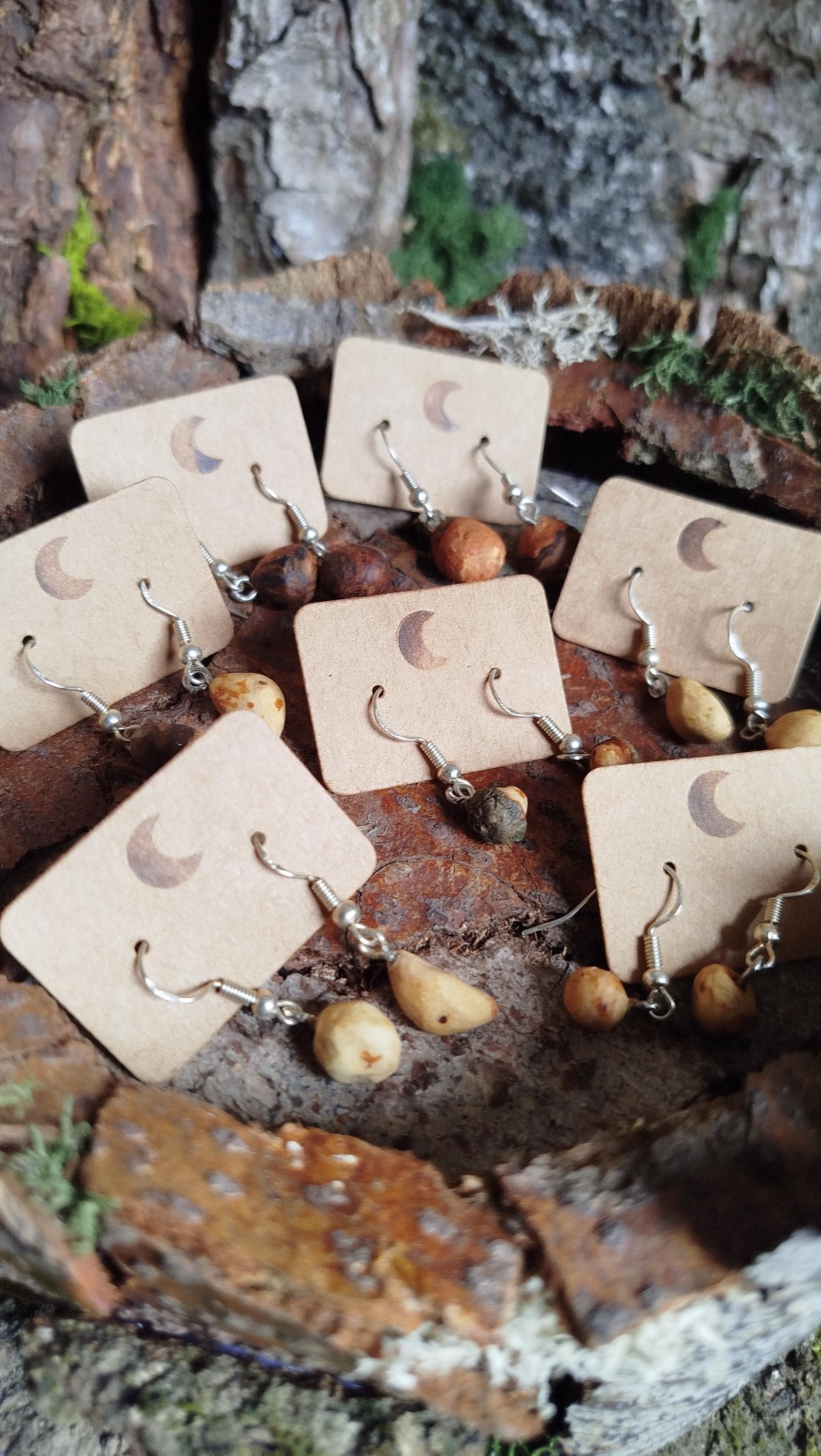 Tree Pearl Earrings [dragon Egg, Druid Egg, Witch Egg, Pagan, Seer ...