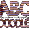 Doodle Font Rainbow Ink Doodle Letters, Colorful Alphabet Pack, Rainbow ...