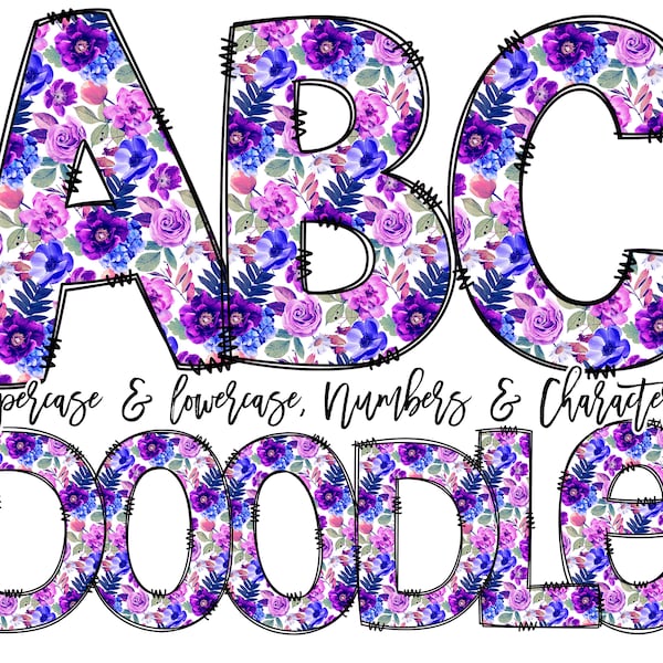 Flower Letters - Etsy