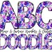 Doodle Font Rainbow Ink Doodle Letters, Colorful Alphabet Pack, Rainbow ...