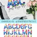 Doodle Font Rainbow Ink Doodle Letters, Colorful Alphabet Pack, Rainbow ...
