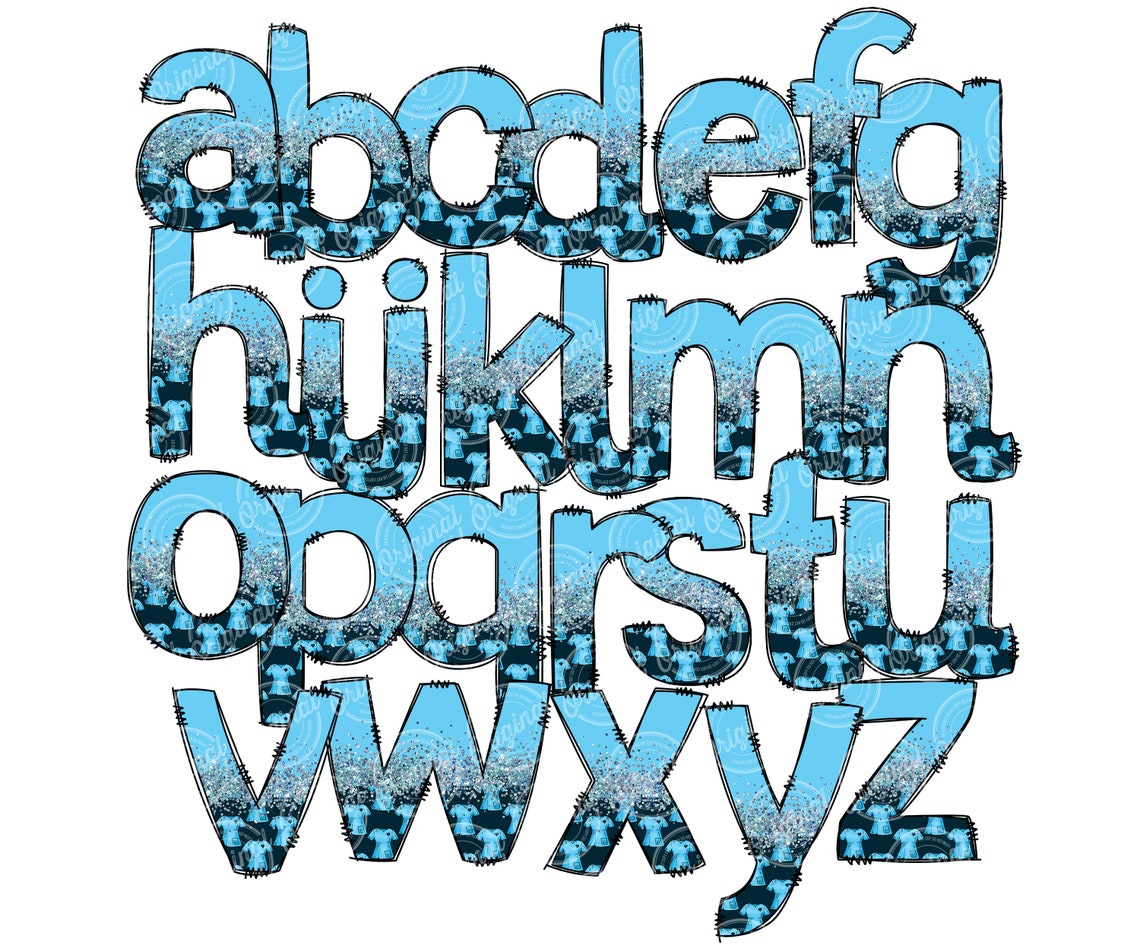 Doodle Font Nurse Alphabet Set RN Doodle Letters Midwife for | Etsy