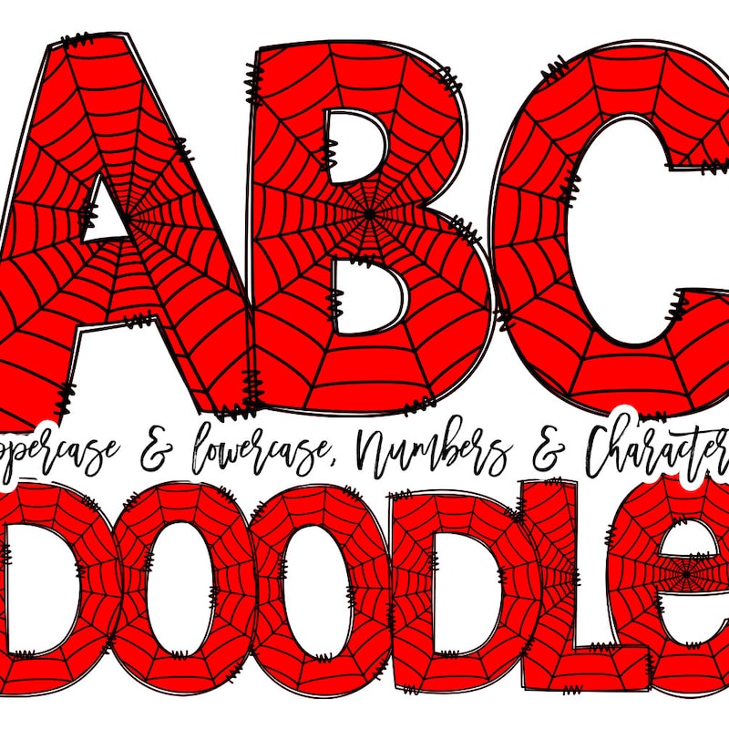 Spider Wall Letters - Etsy