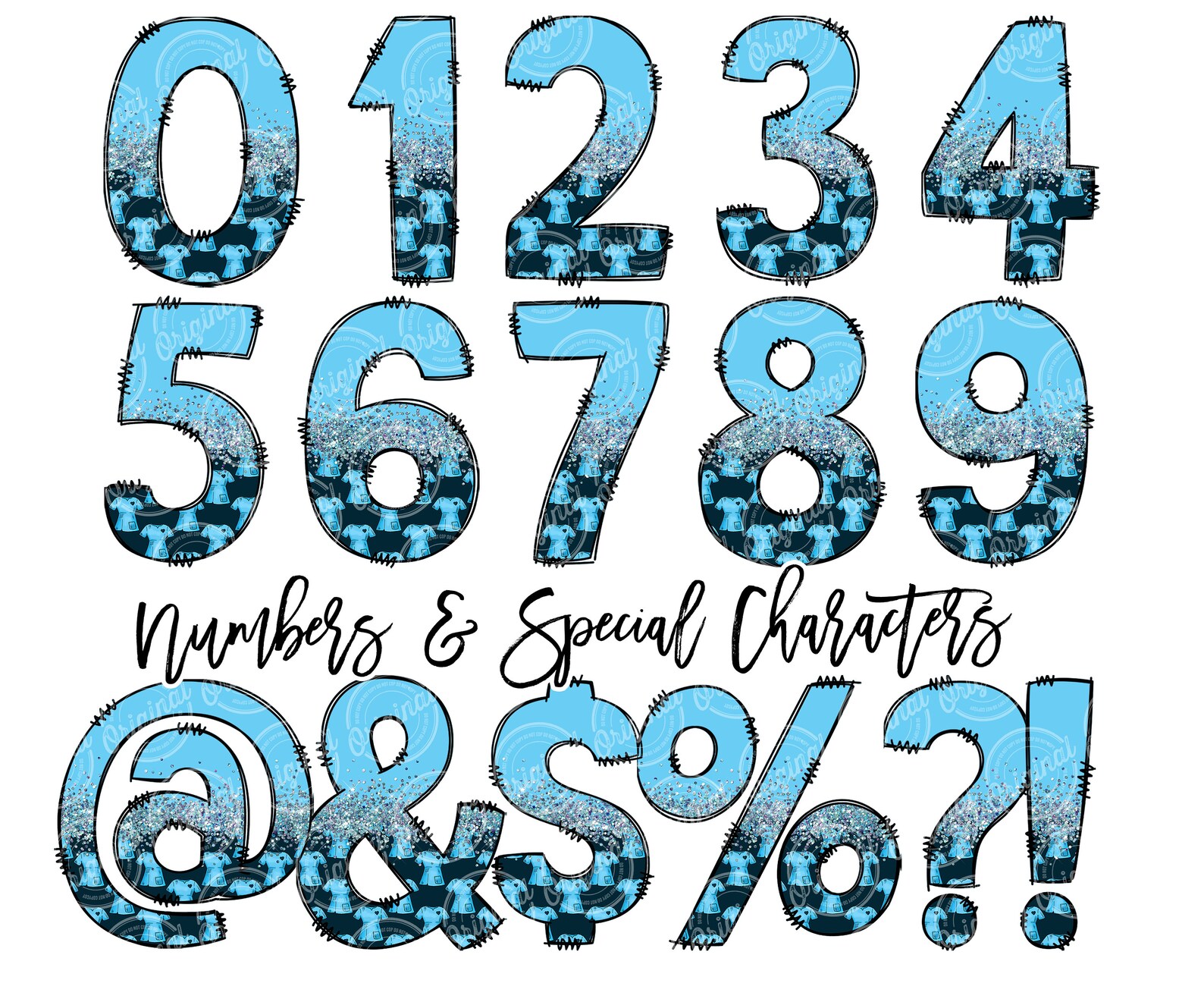 Doodle Font Nurse Alphabet Set RN Doodle Letters Midwife for | Etsy