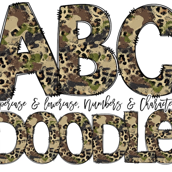 Camo Letters - Etsy