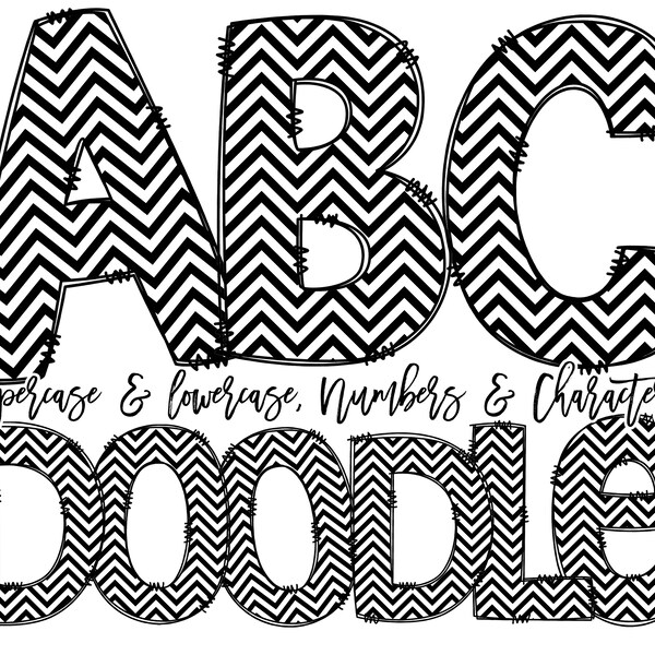 Chevron Letters - Etsy