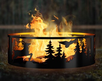 Fire Pit Ring Deer - Etsy