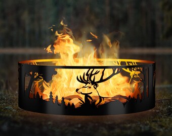 Fire Pit Ring Deer - Etsy